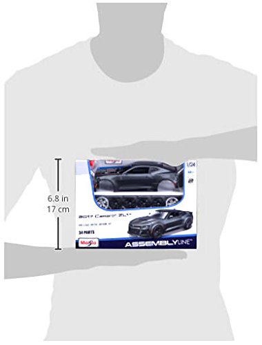 Maisto 1:24 Scale Assembly Line 2017 Chevrolet Camaro ZL1 Die-Cast Vehicle, Black
