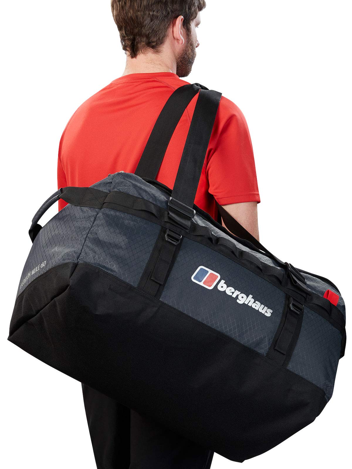 Berghaus Unisex Duffle Bag, Expedition Dark Grey/Black, 60 Liters
