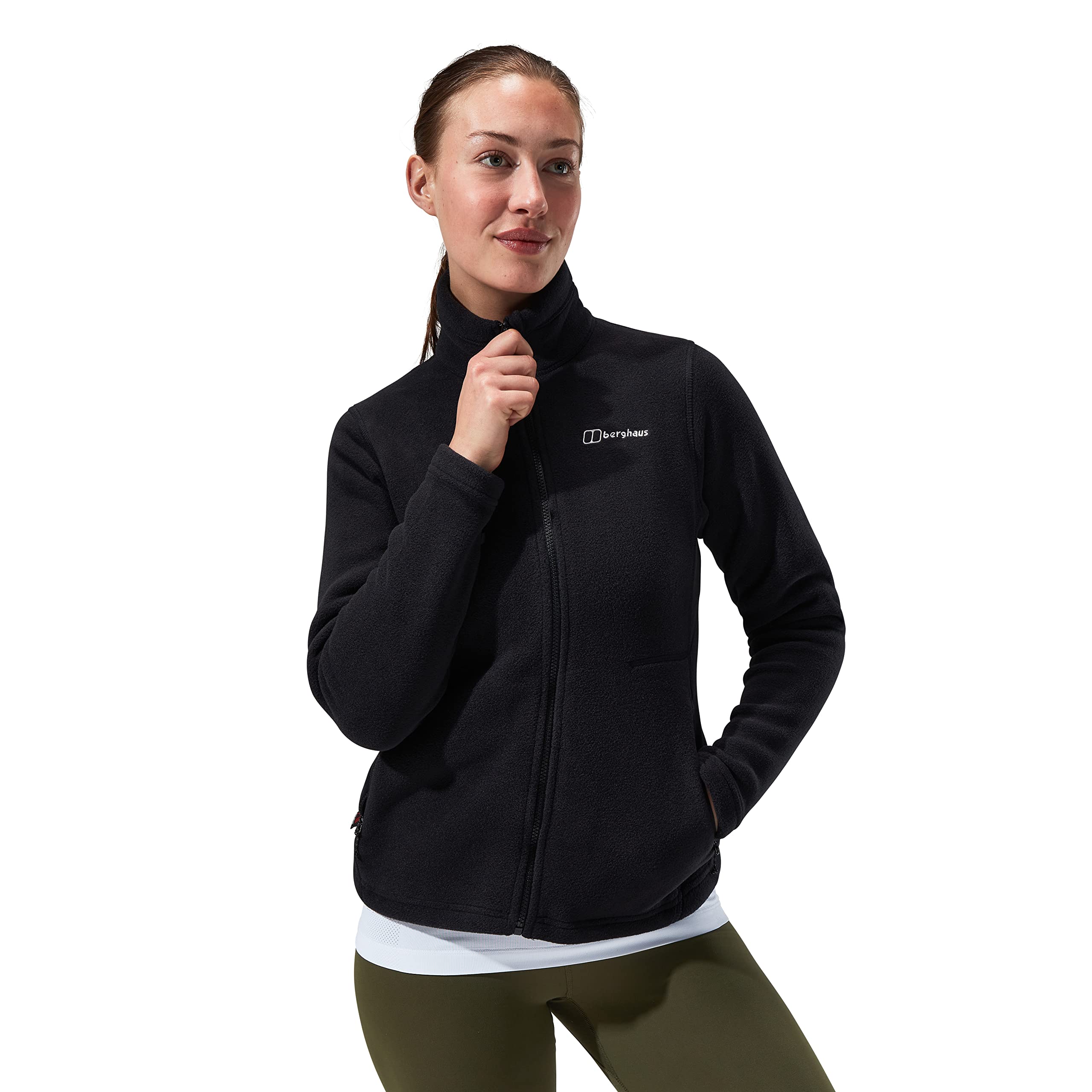 Berghaus Women's Prism Polartec Interactive Jacket, Black/Black, 12
