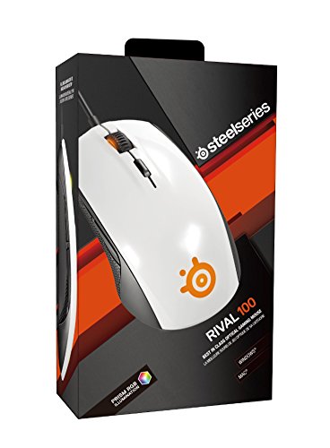 SteelSeries Rival 100, Optical Gaming Mouse - White