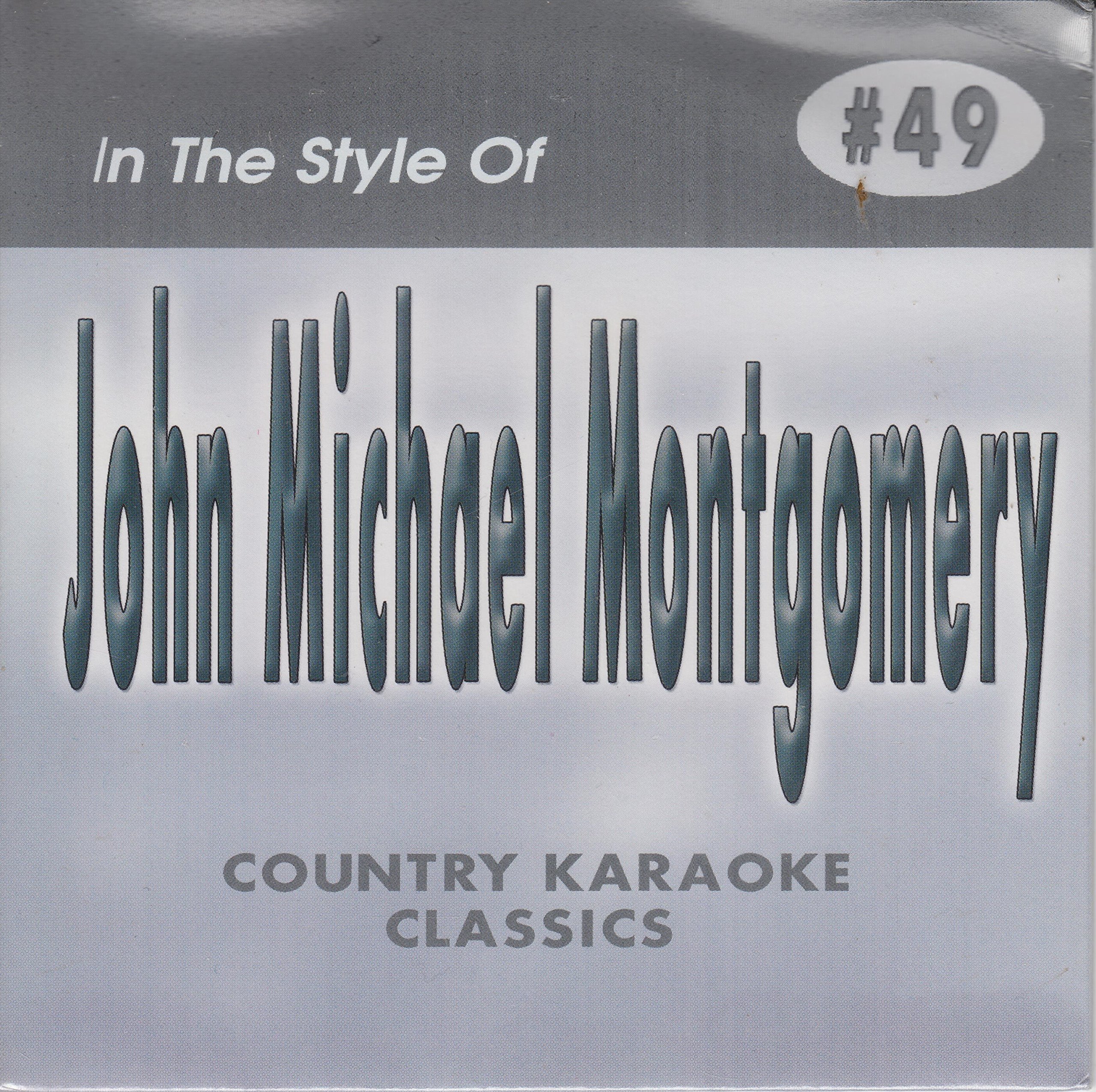 JOHN MICHAEL MONTGOMERY Country Karaoke Classics CDG Music CD