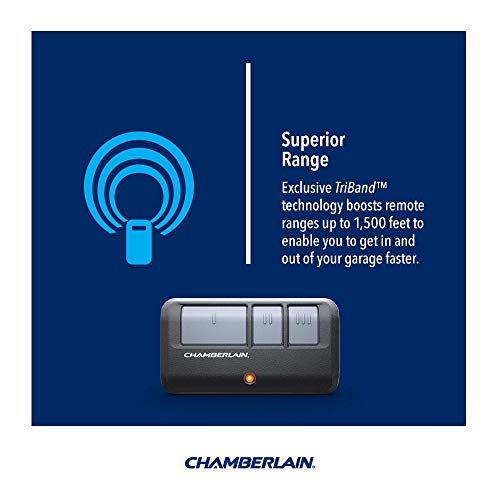 Chamberlain Smart Garage Door Opener with Battery Backup - Durable Chain Drive - myQ - Smartphone Controlled - Ultra Quiet with MED Lifting Power, Model C273T, Gray