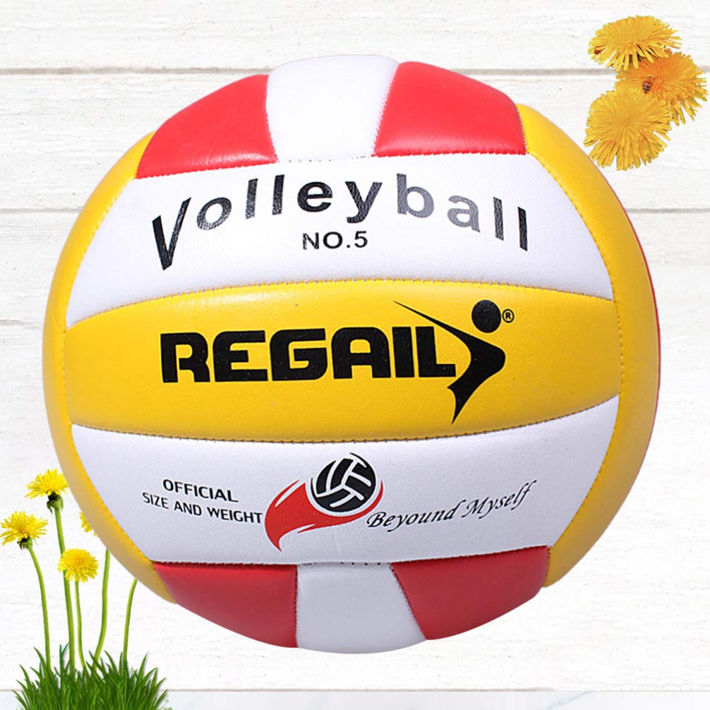 BESPORTBLE Standard Volleyball PU Volleyball Soft Sport Ball for Training Games Outdoor Red