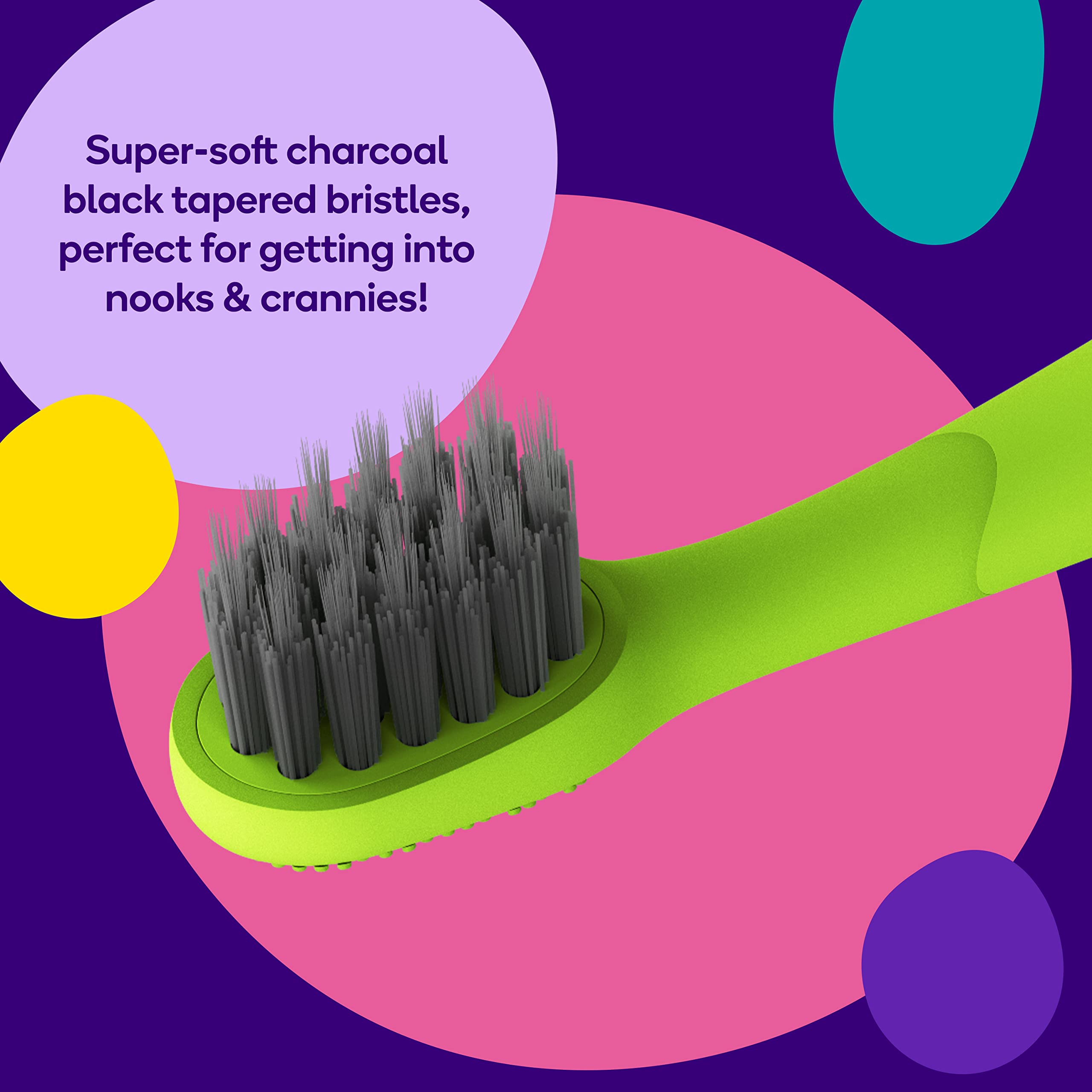 CoComelon x BURSTkids Kids Electric Toothbrush Bundle with 4 Replacement Heads - Soft Bristle Kid & Toddler Toothbrush, Ages 2+ - JJ Pink