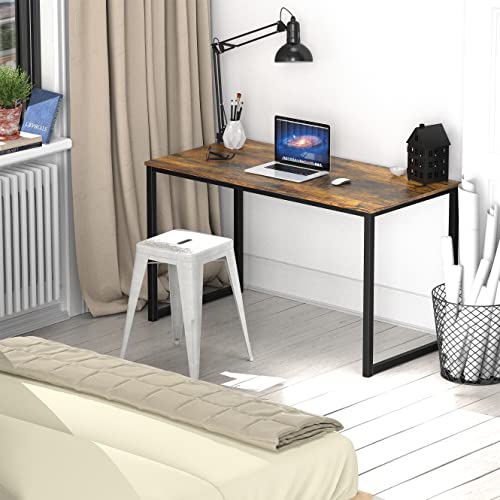 SHW Home Office 40-Inch Computer Desk, Rustic Brown