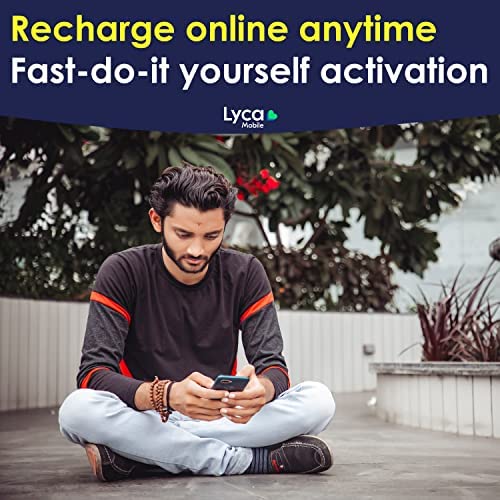 Lyca Mobile $49 30 Day Plan U.S.A. SIM Card with Unlimited Data & International Talk & Text to 75+ Countries 40GB High-Speed 4G LTE/5G Data JZN Market