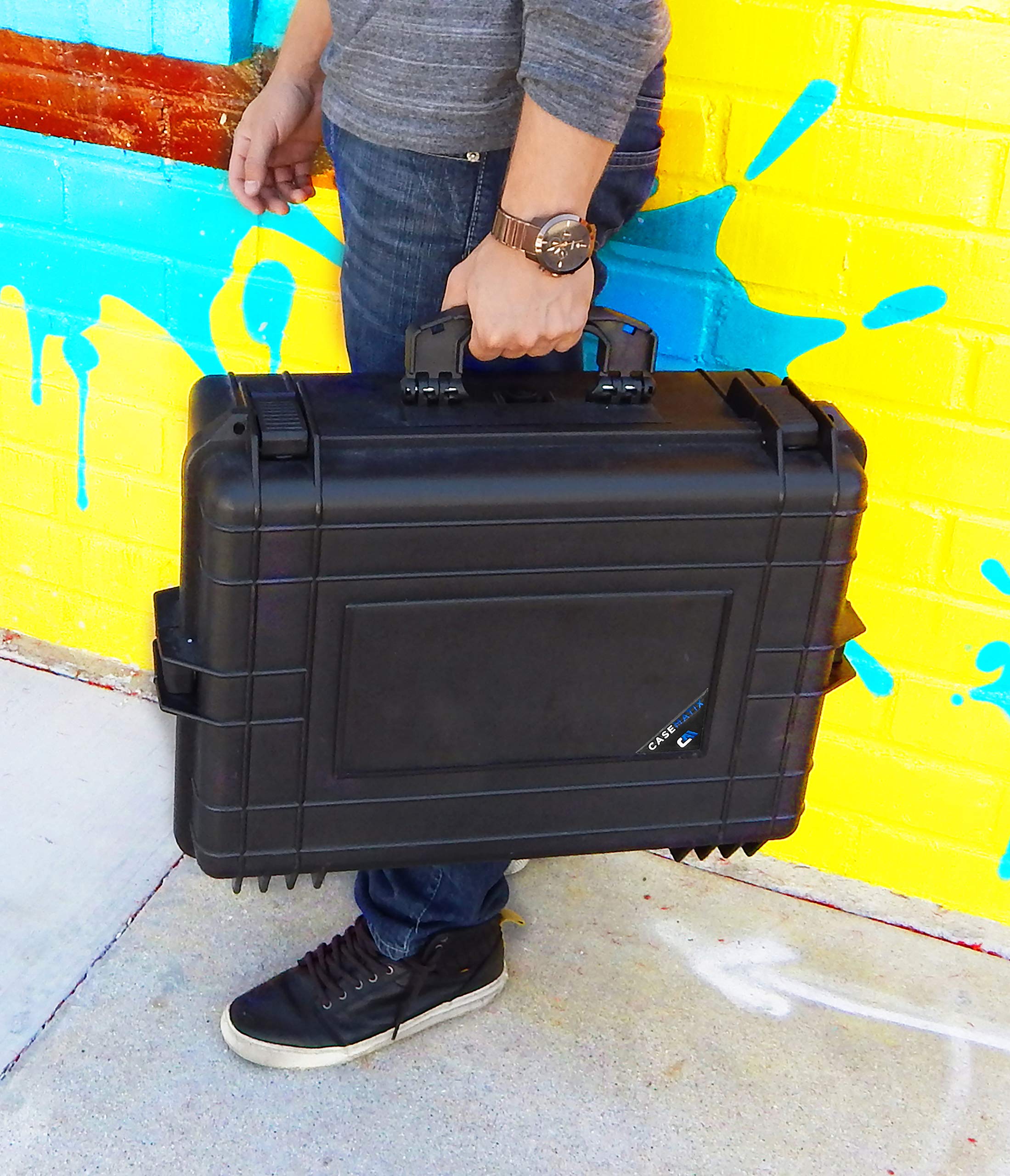 CASEMATIX XL Waterproof Gaming Case Compatible with Valve Index VR Headset, Controllers and Select Accessories in Customizable Foam, Includes Case Only