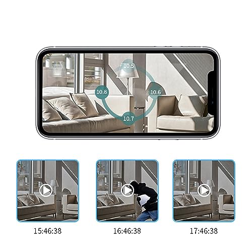 Eujgoov Mini WiFi Camera with Infrared Night Rechargeable Battery and HD Monitoring for Home Security
