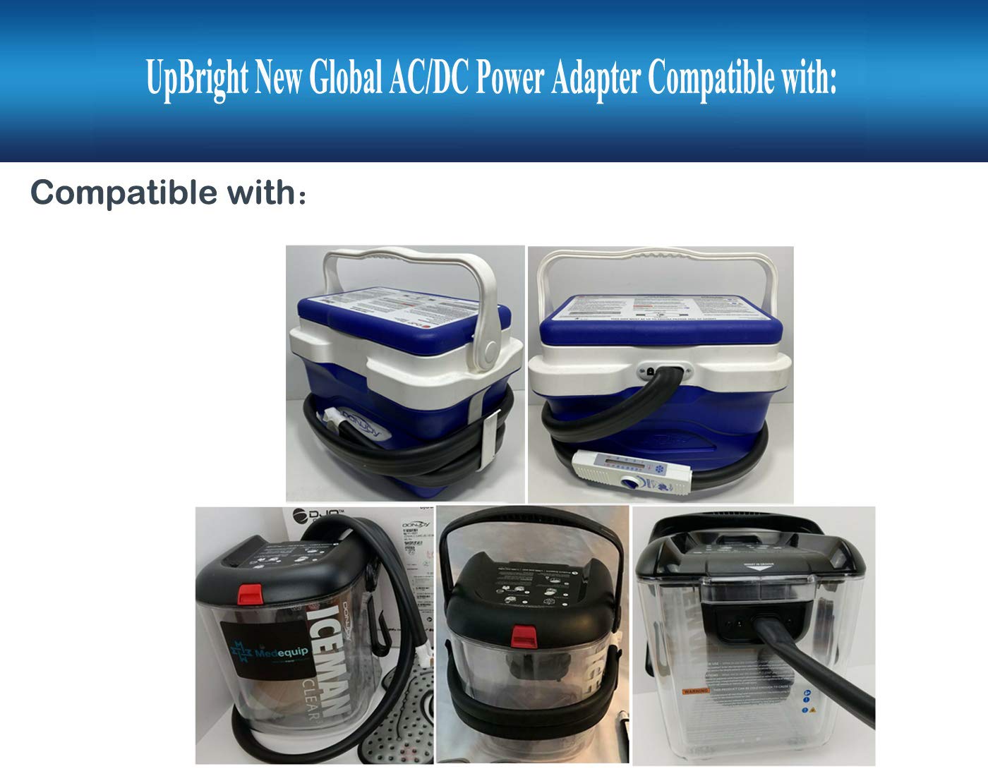 UpBright 8.5V AC/DC Adapter Compatible with DonJoy Iceman Classic 1100 Cold Therapy System Don Joy DJO Temp Control Cooler OEM djOrtho 13-4882-0-00000 AD-071A6G Shogyo 480716003CT AD-071A5 7V 9V Power