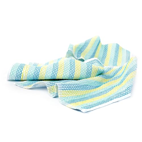 Full Circle Tidy 100% Organic Cotton Dish Cloths, Set of 3, Spring Green