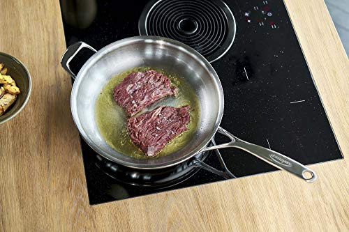 Demeyere Atlantis 7-Ply Stainless Steel Fry Pan with Helper Handle, 11"