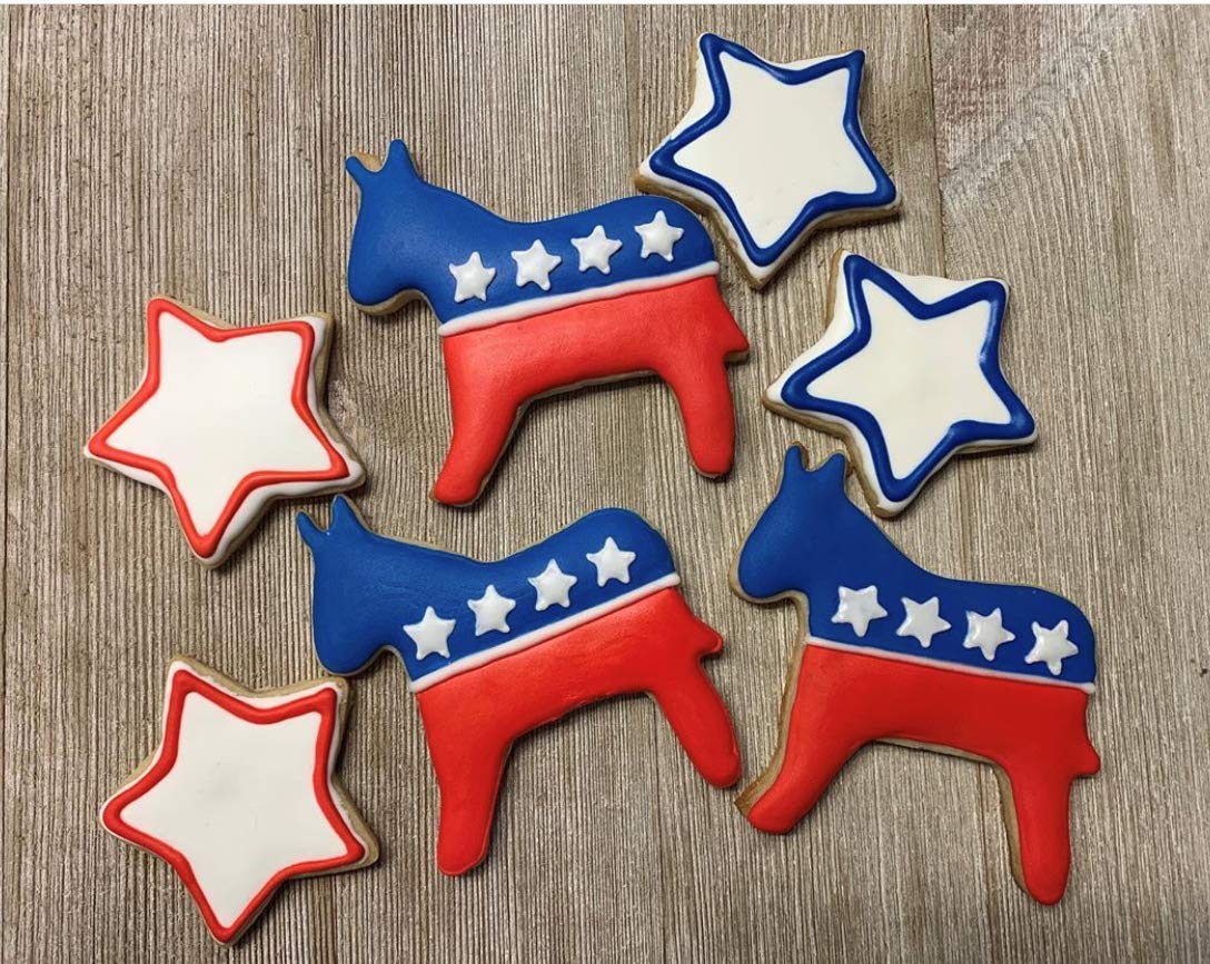 Democratic Donkey Cookie Cutter 3.75" Made in USA by Ann Clark