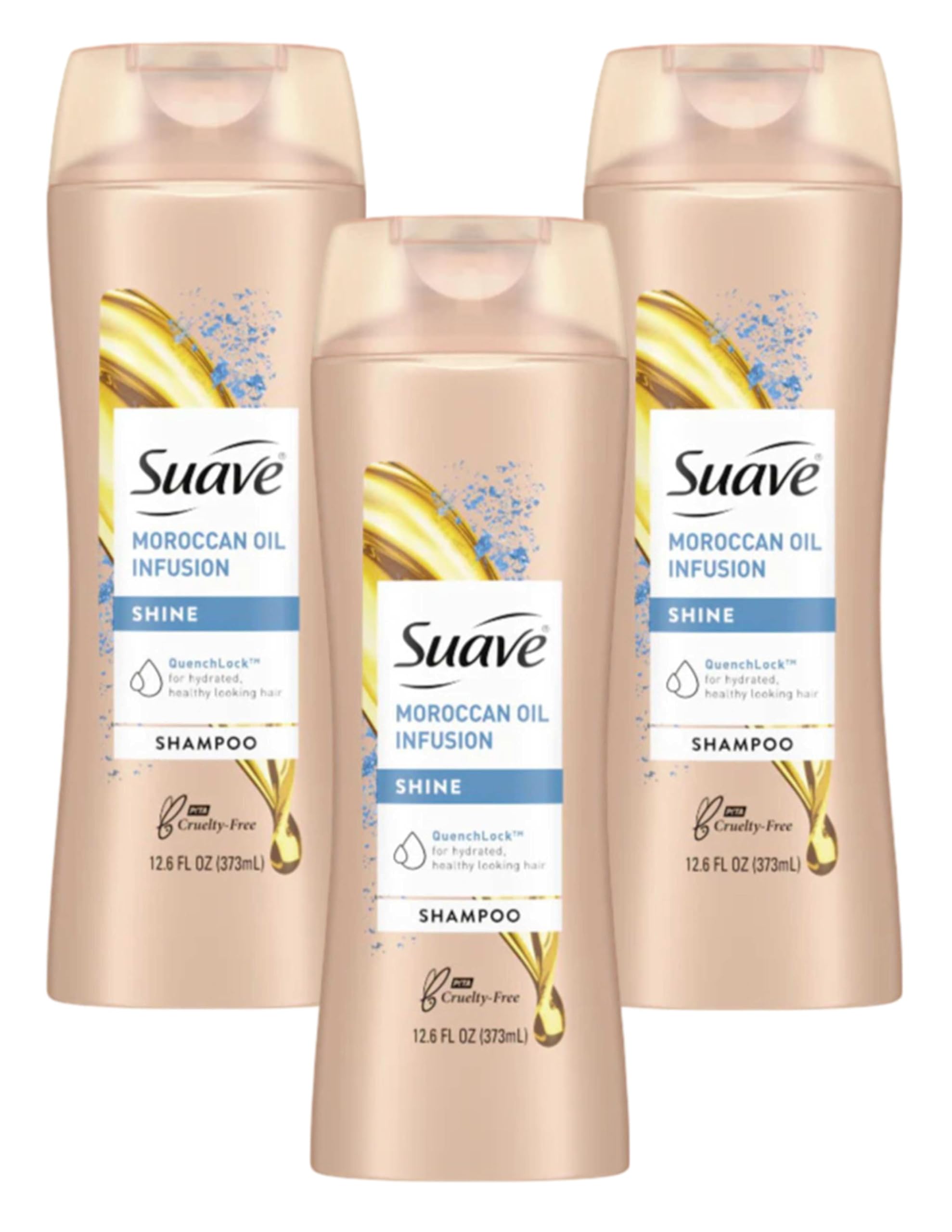 Suave Professionals Shine Shampoo Moroccan Infusion 12.6 oz (Pack of 3)
