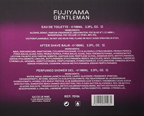 Success de Paris Fujiyama Gentleman Eau de Toilette Spray, 3.3 Ounce