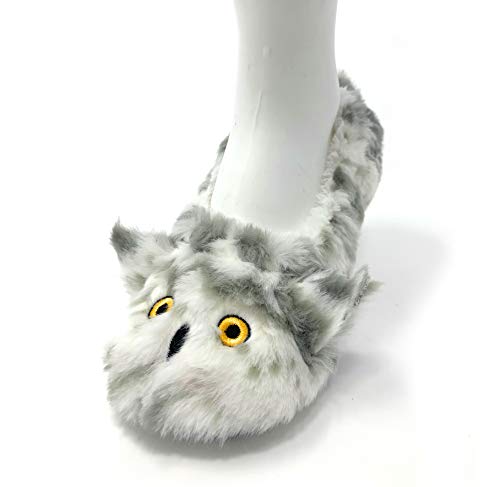 JYinstyle Women’s Slippers, Comfy Fleece Memory Foam Funny Animal Slippers, Fuzzy Plush Lining Slip-on House Shoes