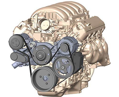 NEW HOLLEY MID-MOUNT COMPLETE ACCESSORY SYSTEM WITH SD7 A/C COMPRESSOR,ALTERNATOR,POWER STEERING PUMP,TENSIONER,BELT,CRANK DAMPER & PULLEYS,COMPATIBLE WITH GM LS ENGINES