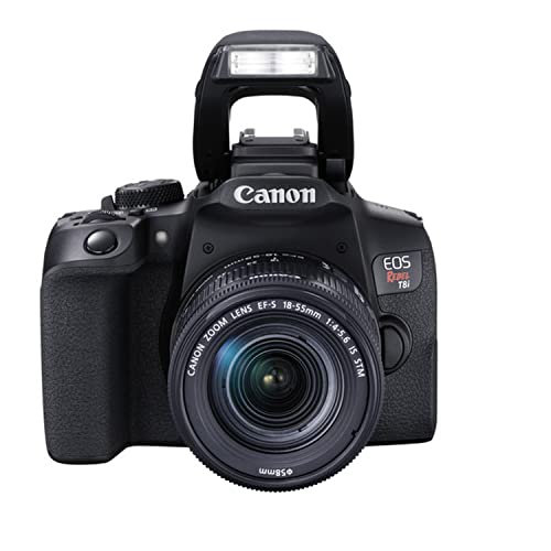 Canon EOS Rebel T8i DSLR Camera Bundle with 18-55mm STM Lens, Tripod, 64GB Memory Card, Battery, Carry Case, Filters, and Accessories