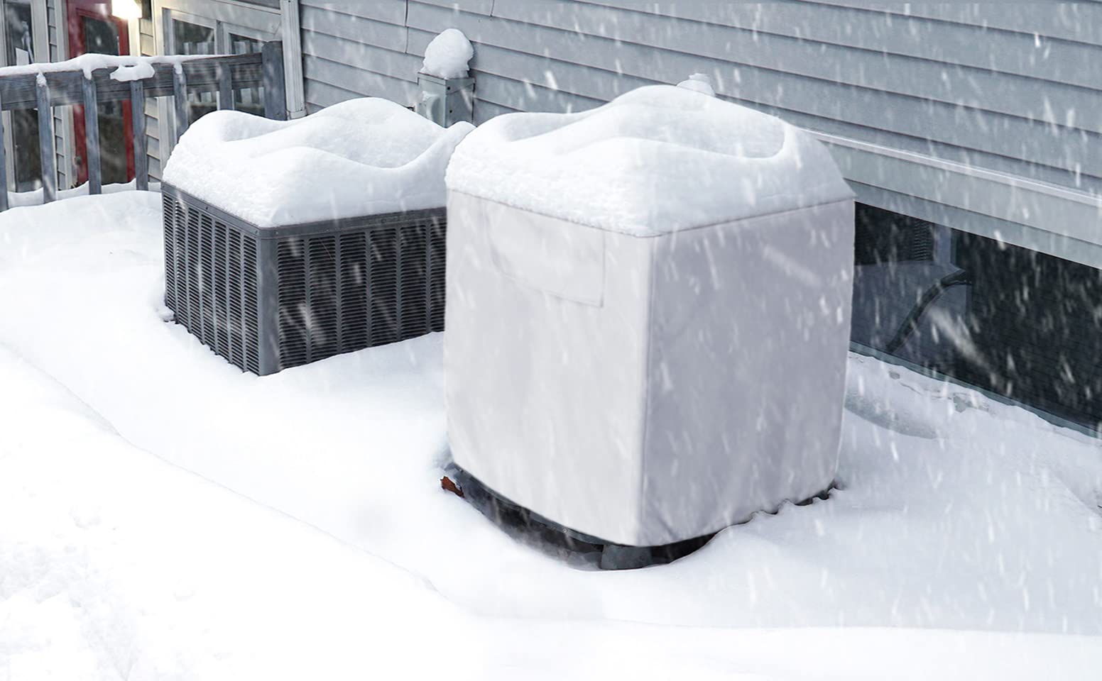 STARTWO Ac Cover for Outside Unit-Heavy Duty Waterproof Durable Air Conditioner Covers for Winter-Windproof Outdoor Carrier Central Air Covers for Outside Units,34Lx34Wx30H Inches