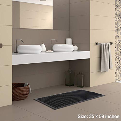 Dogdong Cushioned Anti-Fatigue Kitchen Rug, Waterproof Non-Slip Kitchen Mats and Rugs Heavy Duty PVC Ergonomic Comfort Standing Foam Mat for Kitchen, Floor Home, Office, Sink, Laundry