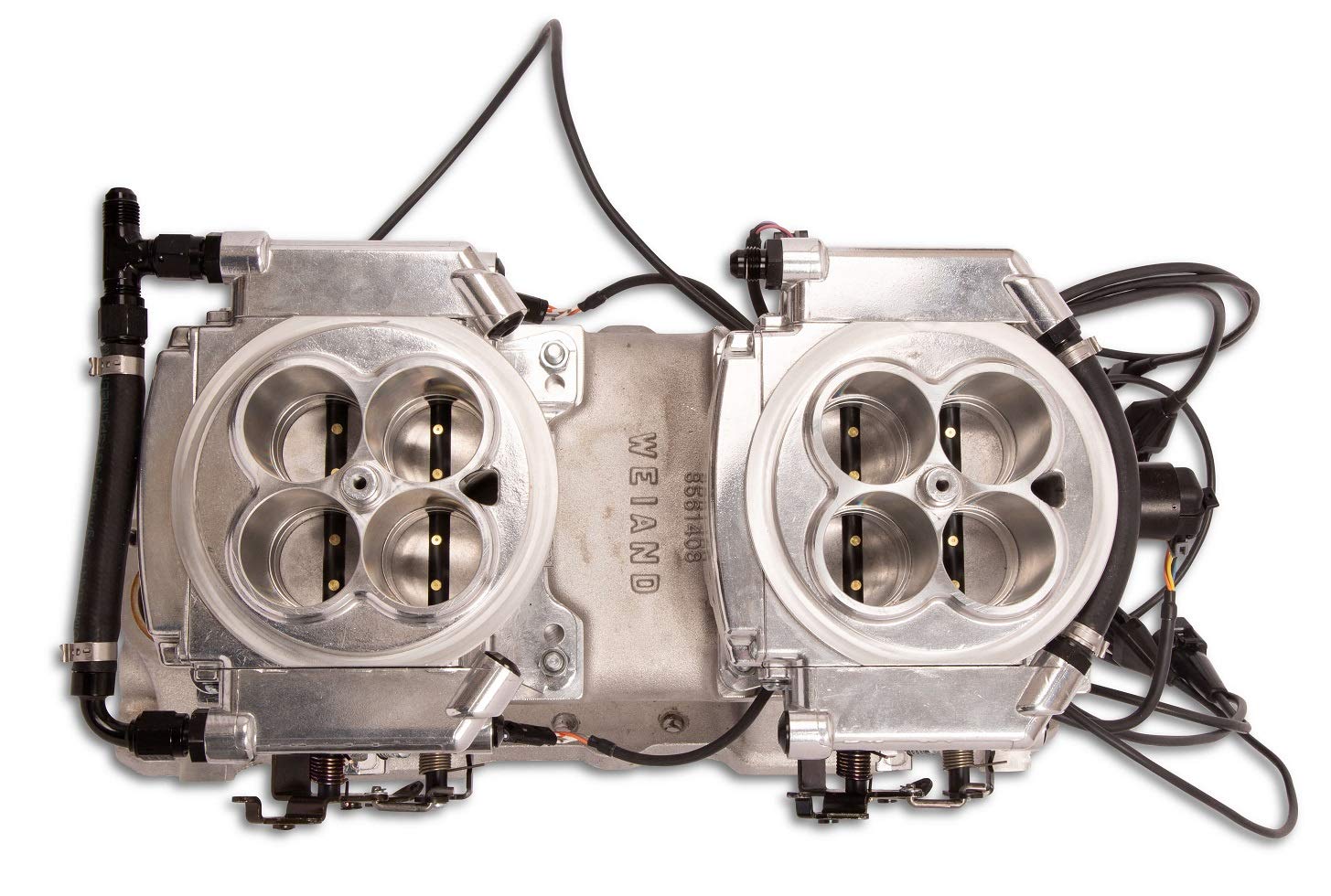 NEW HOLLEY SELF-TUNING SNIPER EFI 4150 2X4 THROTTLE BODY FUEL INJECTION SYSTEM,POLISHED,1600 CFM,1250 HP,COMPATIBLE WITH 4150 4 BBL SQUARE BORE FLANGES