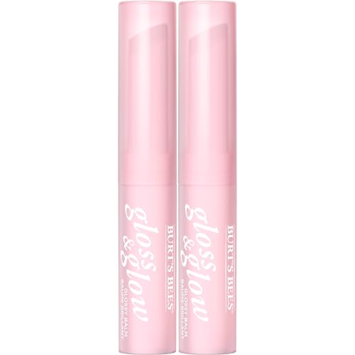 Burts Bees Gloss and Glow Glossy Balm, 100% Natural Origin, Wine Wednesday, 1 Tube