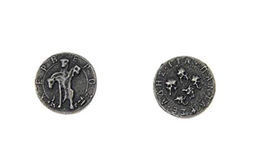 The Broken Token Prop Coins - 25mm Bronze Mythological Monsters Themed Replica Coins Pack of 12, Fantasy and Novelty Coins