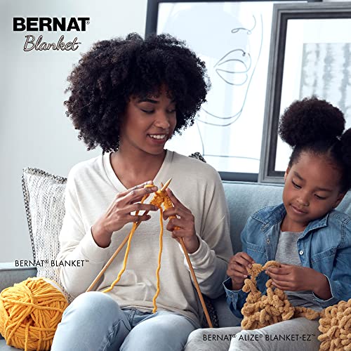 Bernat Blanket Vintage White Yarn - 2 Pack of 300g/10.5oz - Polyester - 6 Super Bulky - 220 Yards - Knitting/Crochet