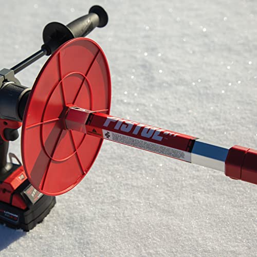 Eskimo 35600 Pistol Bit 8" Ice Auger Drill Adaptive Ice Auger Weighs only 3.9 Pounds, Centering Point, Redrills Old Holes Easily Extremely Fast Cutting, 42",3-Year Warranty