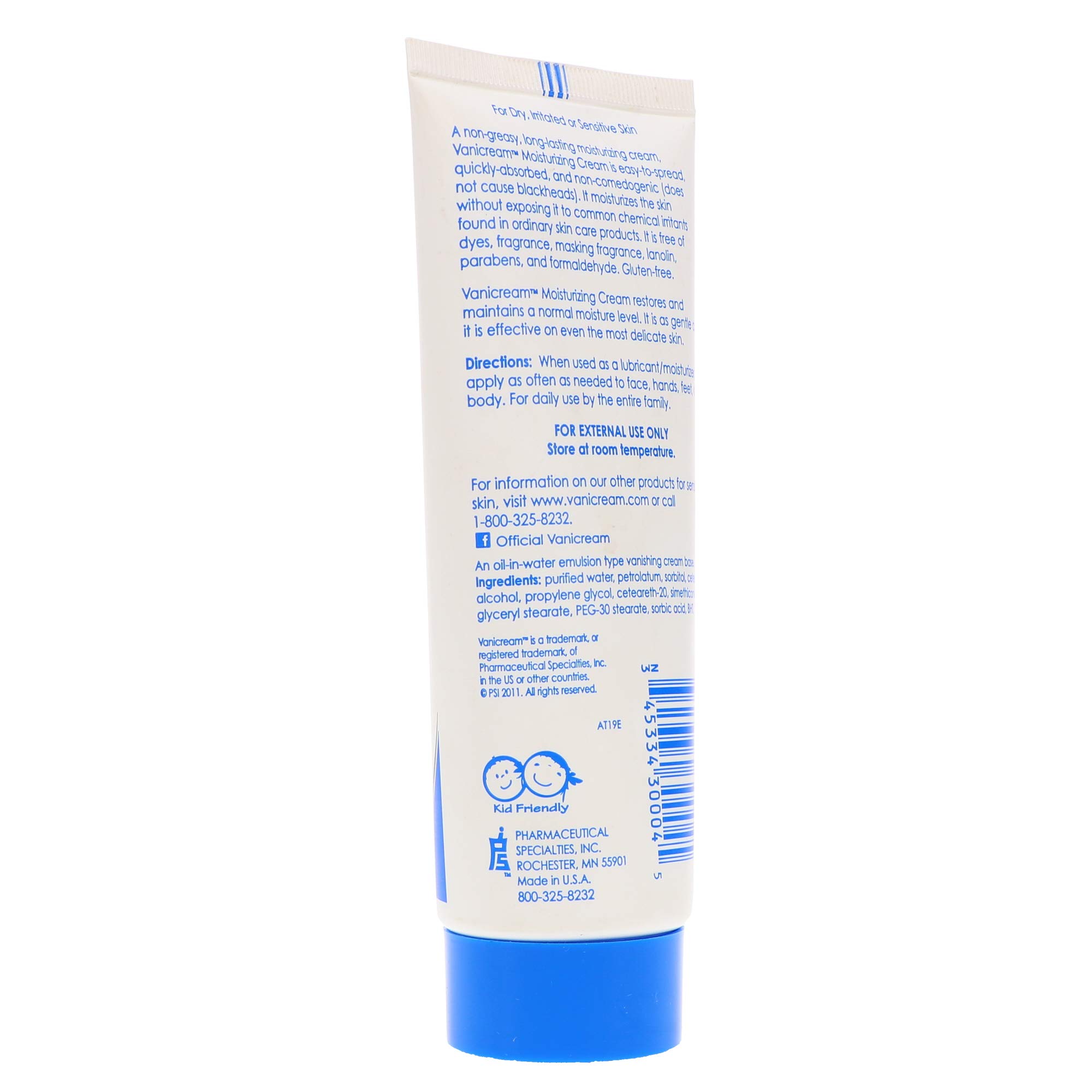 Vanicream Skin Cream Tube, 4.0 Ounce