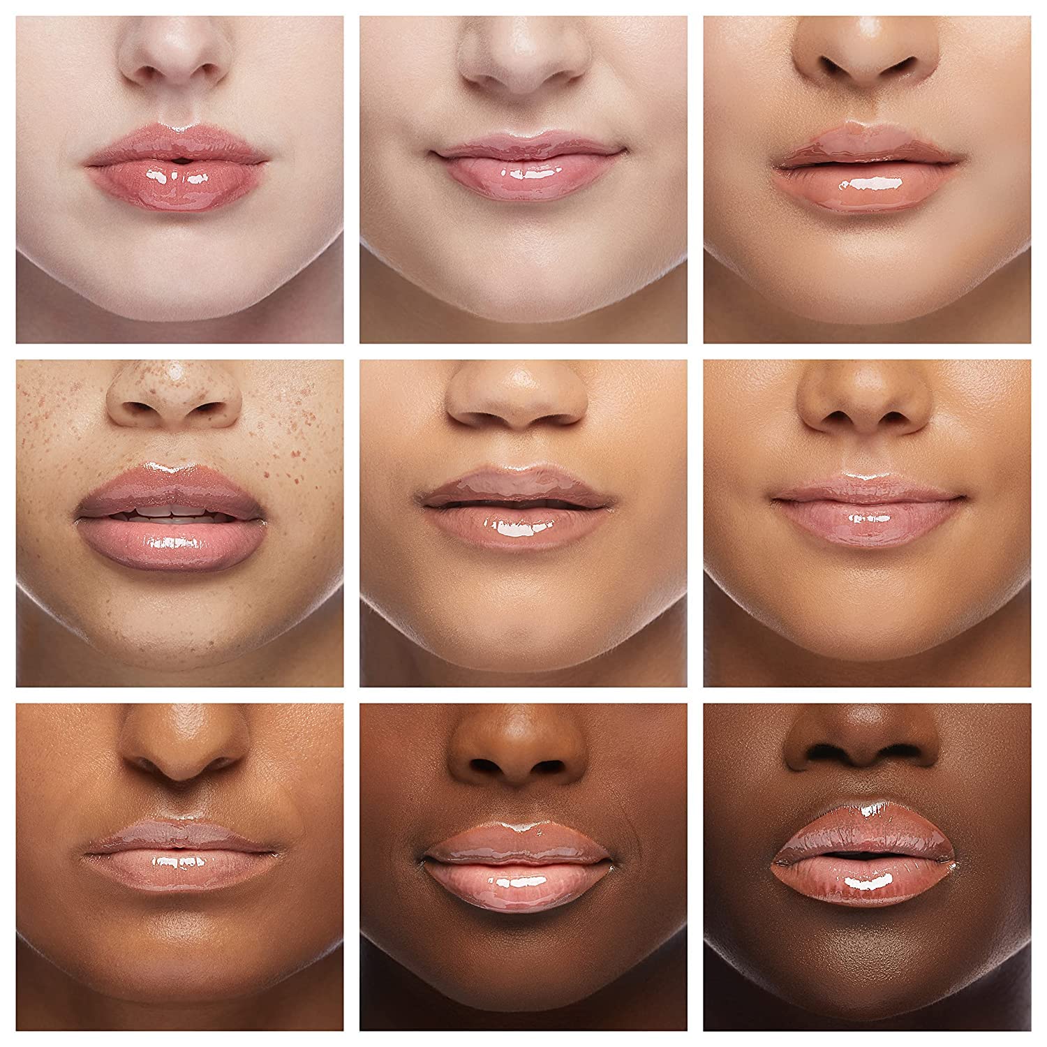 Cherimoya MAX Makeup Lip Polish Light Color 6PCS SET (CLEAR NUDE)