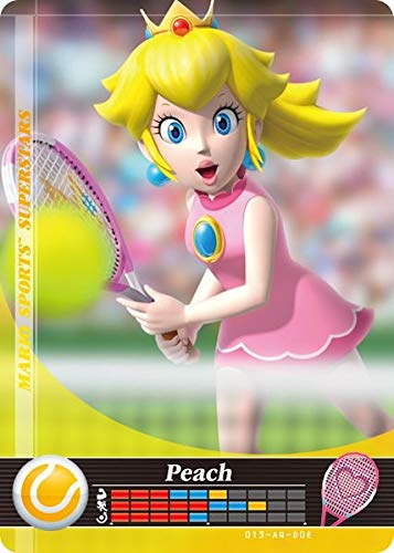Nintendo Mario Sports Superstars Amiibo Card Tennis Peach for Nintendo Switch, Wii U, and 3DS