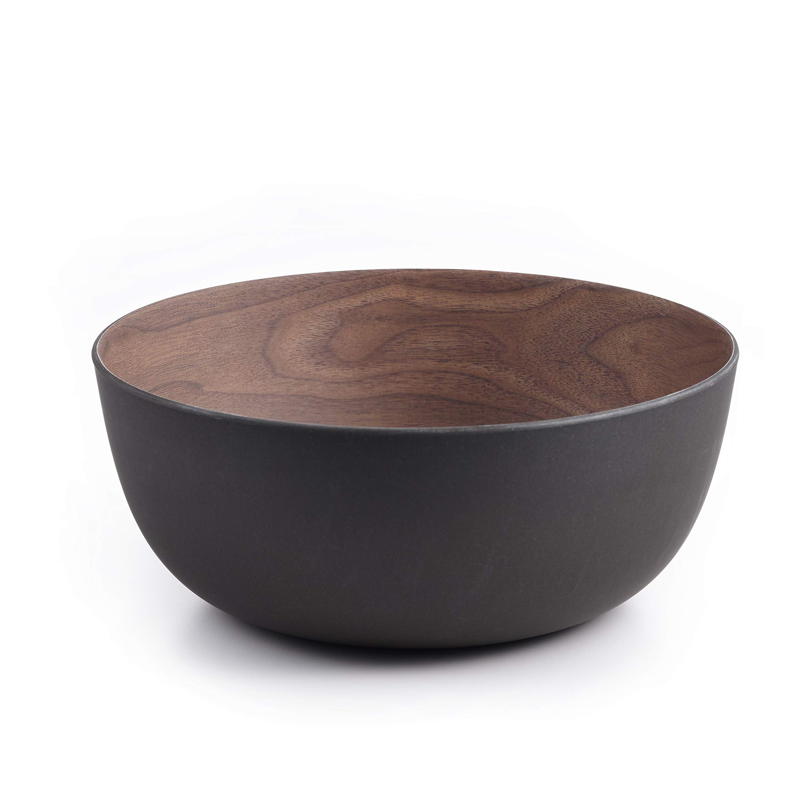 Colored Bamboo Dinner Service Set (Medium Bowl, 9 inches, Walnut and Coffee)