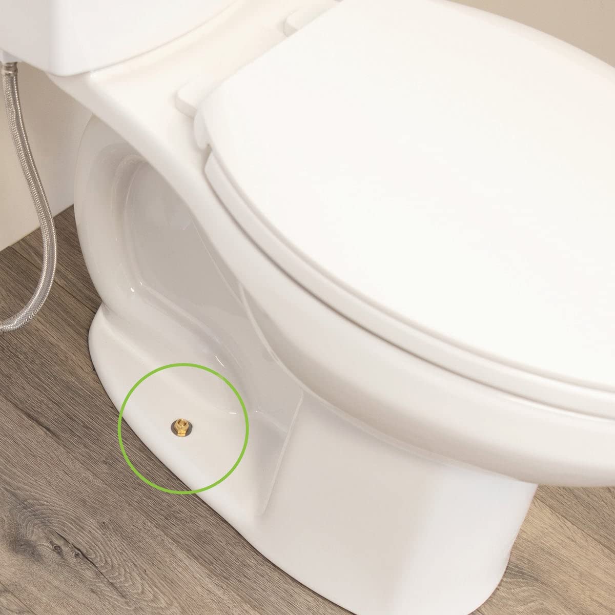 Fluidmaster 7110A-001-P10 Setfast Self-adjusting Toilet Bowl To Floor Bolts, 5/16 In. x 1-1/2 to 2-1/4 In, Brass
