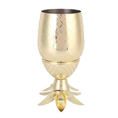 Fdit Stainless Steel Pineapple Cocktail Mixer Drinking Shaker Bar Accessories Pineapple Shape Cocktail Cup