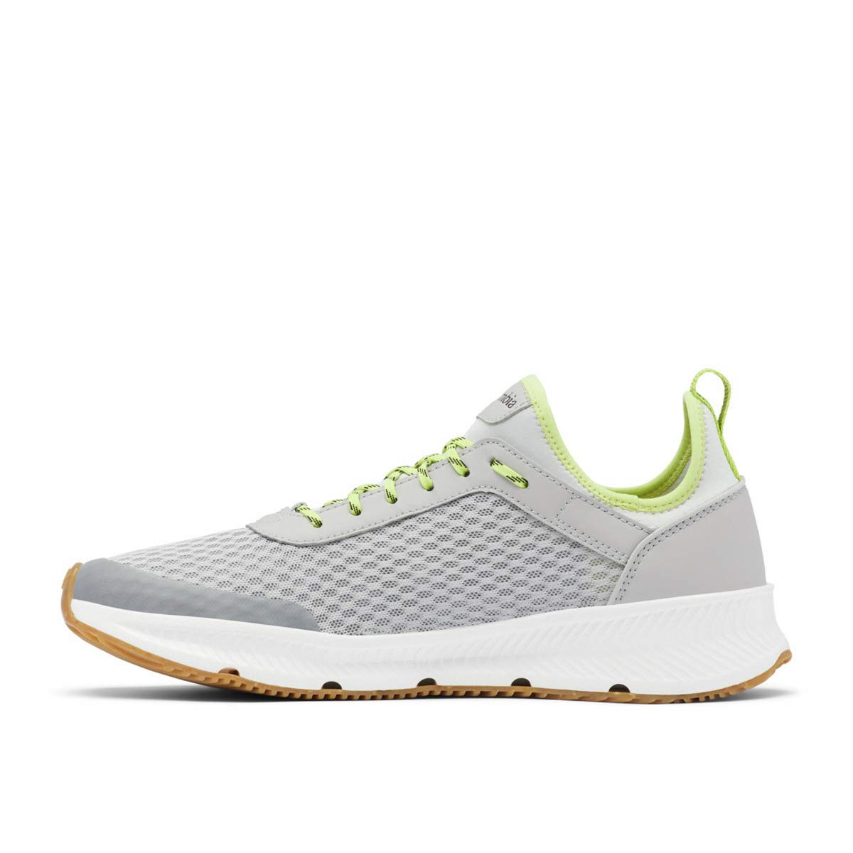 Columbia Mens Summertide Water Shoe, Grey, Yellow, 11 US