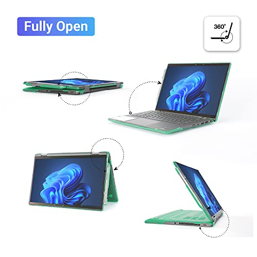 mCover Case Compatible ONLY for 2021~2022 14" Dell Latitude 7420 7430 Laptop or 2-in-1 Windows Notebook Computer (NOT Fitting Any Other Dell Models) - Aqua