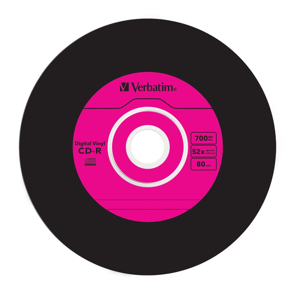 Verbatim 43426 52x Vinyl CD-R - Slim Case 10 Pack