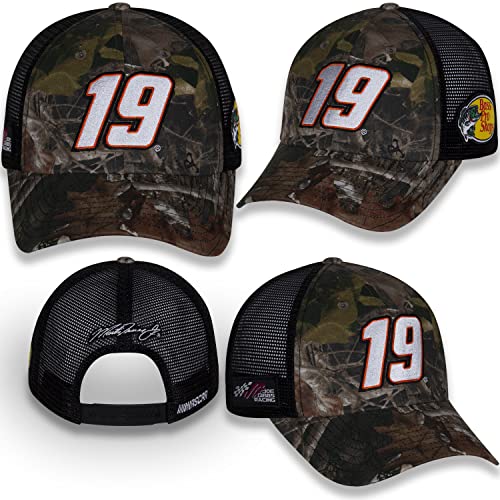 Checkered Flag Sports 2023 Martin Truex Jr Camo Hat - NASCAR Adjustable Automotive Racing Mesh Baseball Cap