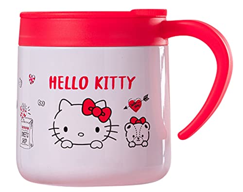 Everyday Delights Hello Kitty Stainless Steel Insulated Cup with Lid, 350ml