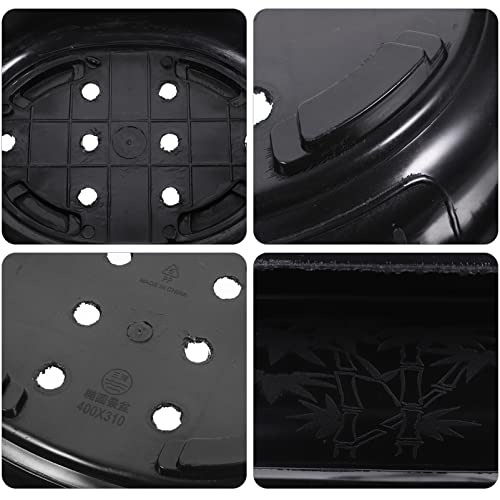 DOITOOL Bonsai Training Pots, 6Pcs 15β Bonsai Plants Growing Pot Large Deep Flower Pot, Plastic Oval Planter Pot with Drainage Hole for Nursery, Garden, Balcony