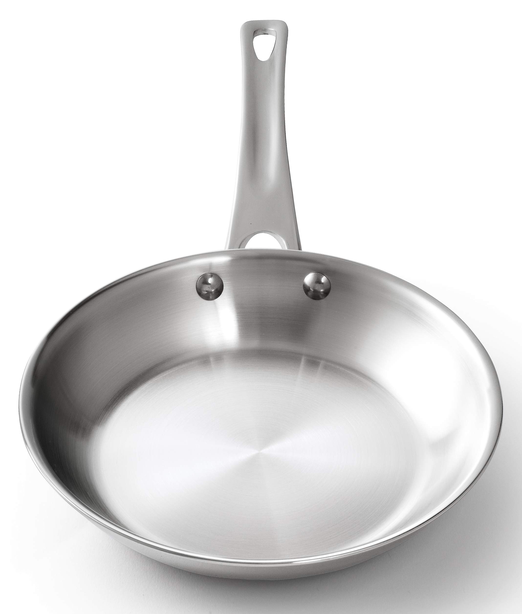Ozeri 12" Professional Series Stainless Steel Frying Pan, 100% PTFE-Free Restaurant Edition, Made in Portugal