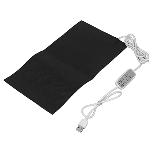 Heating Pad for Pet,Temperature Regulating Heating Pad, 4 Gear USB Power Waterproof Electric Cloth Heater DC5V for reptiles, grass turtles, lizards, hamsters(15x30cm), Heating Pad for Pet,Temp