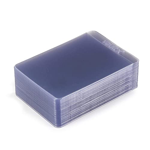Vault X Wide-Fit Semi-Rigid Card Holders for Trading Cards & Sports Card Grading submissions (50 Pack)