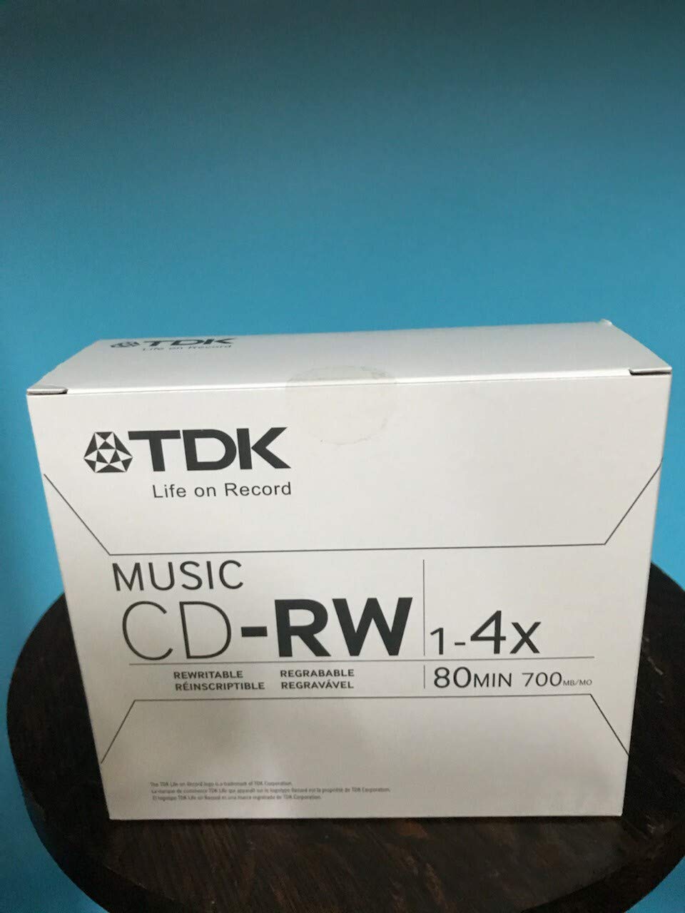 TDK Music 1X-4X 80-Min Digital-Audio CD-RW 10-Pak in Ultra-Slim Jewel Cases