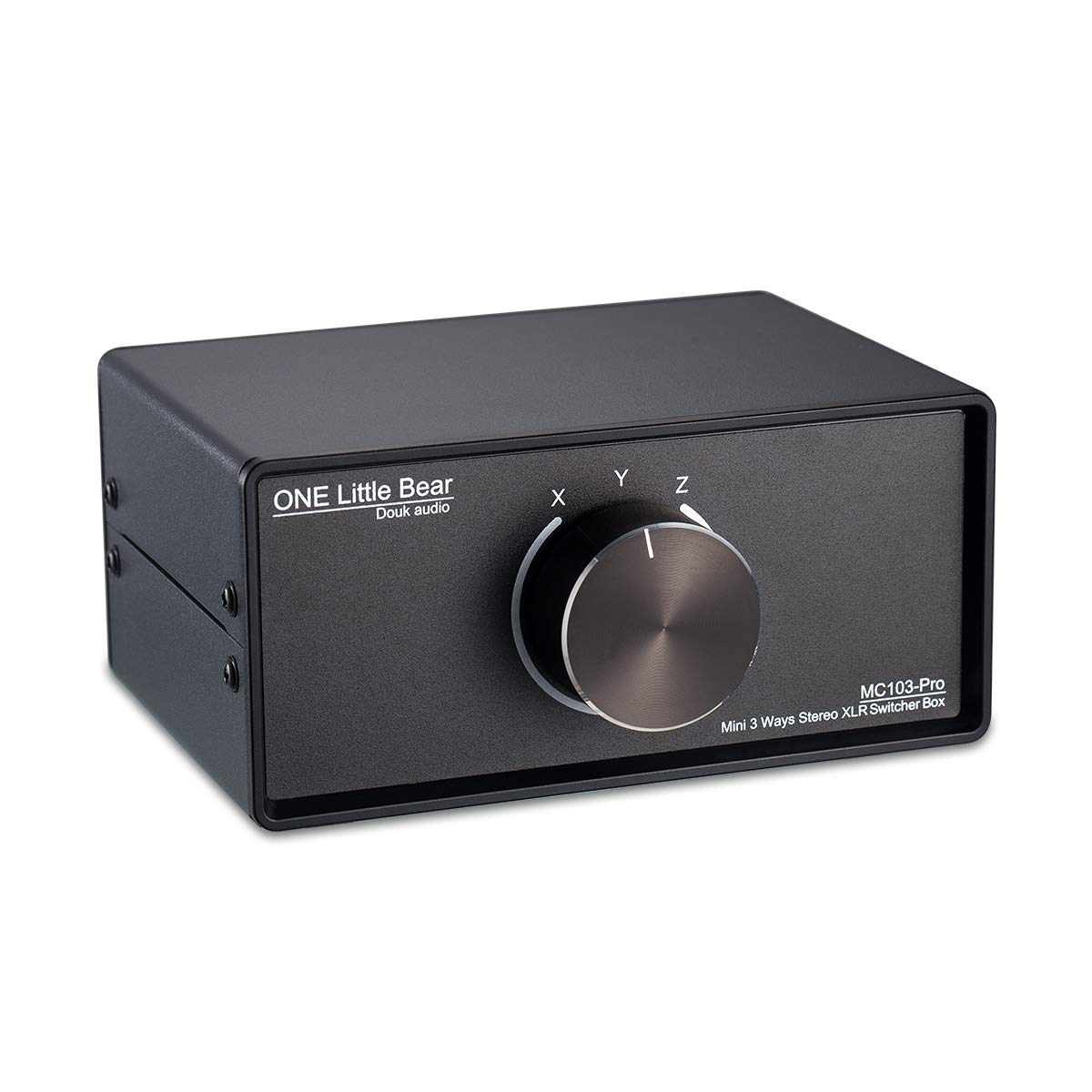 Nobsound 3-IN-1-OUT XLR Audio Switch ; Balanced Audio Converter ; 3-Way Stereo Passive Audio Selector Switcher (MC103 Pro 3-in)