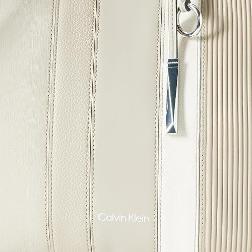 Calvin Klein Gabrianna Novelty Slim Side Zip Tote, Goat Combo Logo