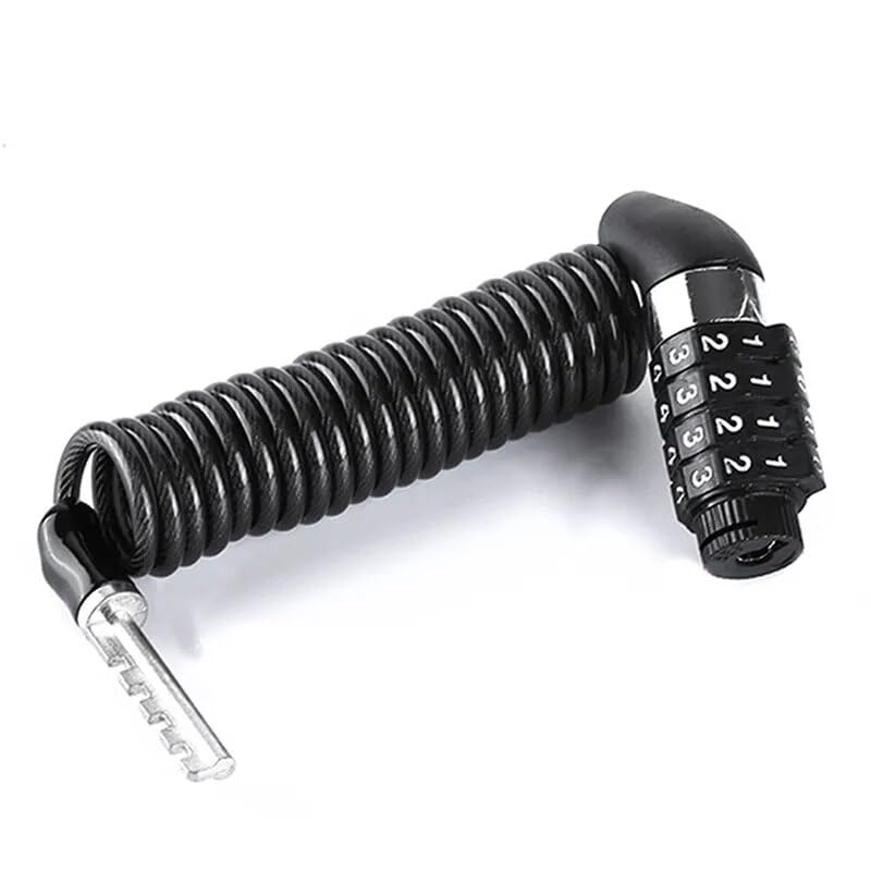 Bike Lock Bicycle Mini Code Lock Helmet Lock Durable Steel Wire Lock Bicycle Accessories Bicycle Lock