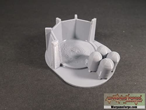 Mech Bunker Coolant Pool 6mm/8mm Tabletop Terrain Compatible with Epic, Adeptus Titanicus, Hex Maps