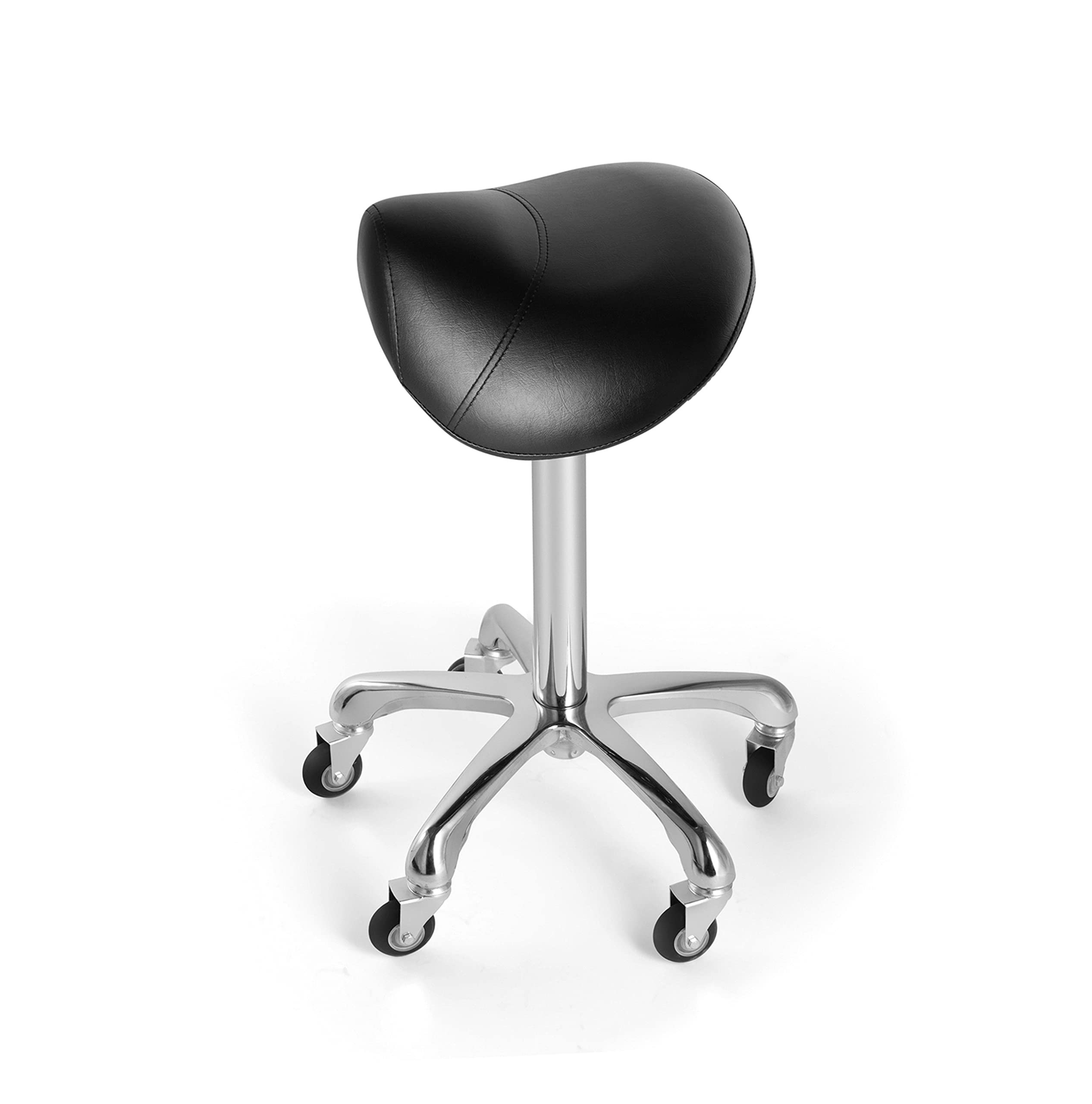 Eastmagic Saddle Stool Professional Ergonomic Stool Esthetician Chair Salon Rolling Chair for Clinic Spa Salon Cutting