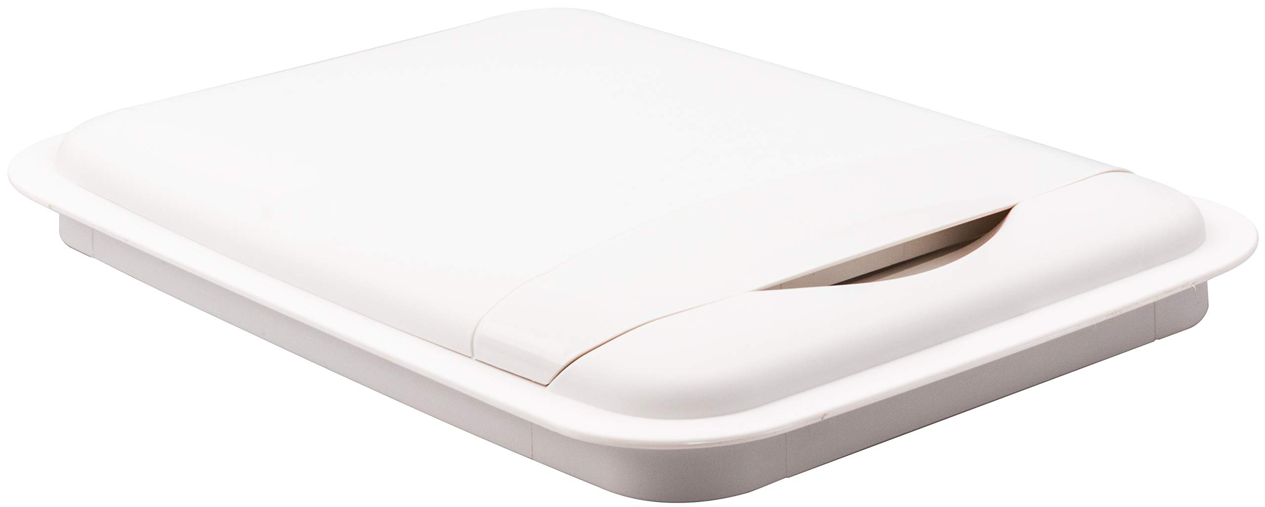 Hardware Resources CAN-50LIDW Waste Container Lid, White